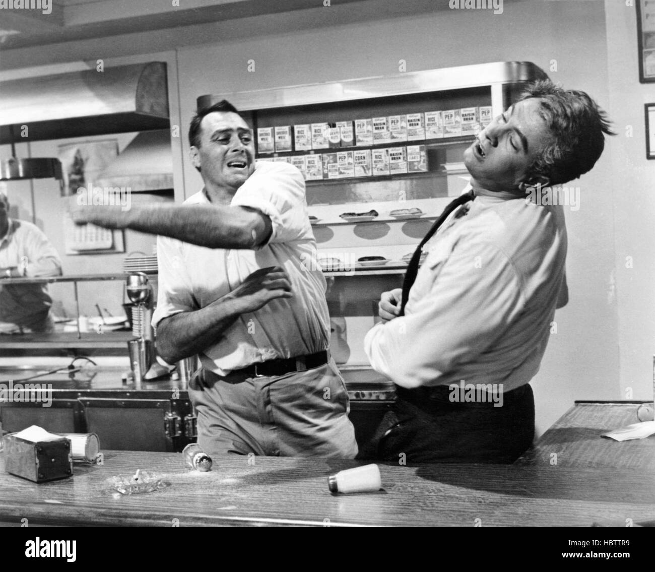 GIANT, from left: Mickey Simpson, Rock Hudson, 1956 Stock Photo - Alamy