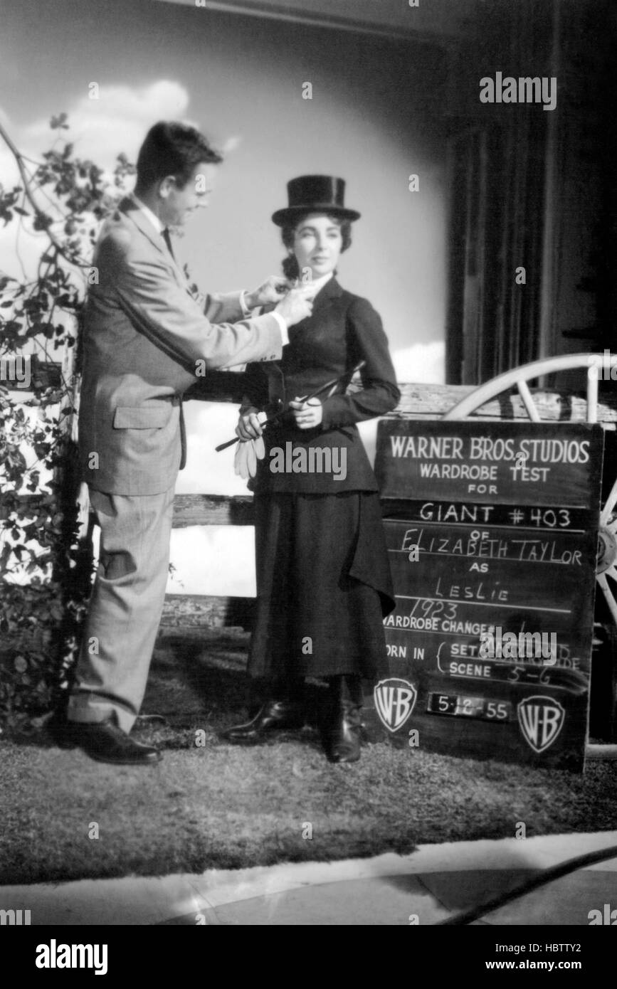 GIANT, from left, costume designer Moss Mabry, Elizabeth Taylor ...