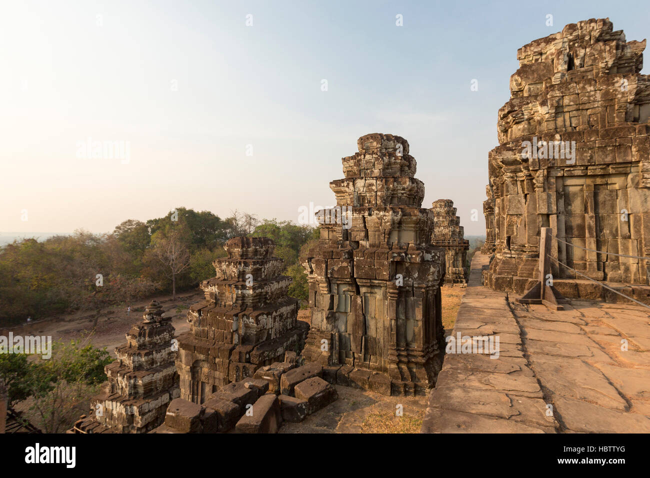 Phnom bakheng Temple in Angkor. Siem reap, UNESCO site Cambodia Stock ...