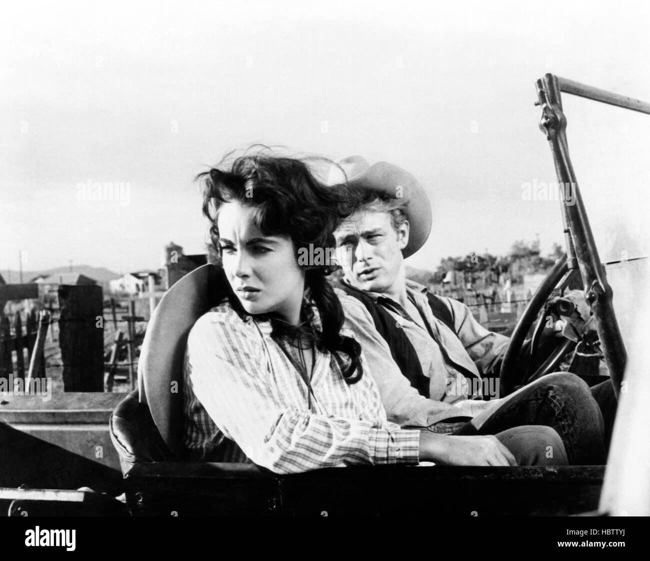 GIANT, from left, Elizabeth Taylor, James Dean, 1956 Stock Photo - Alamy