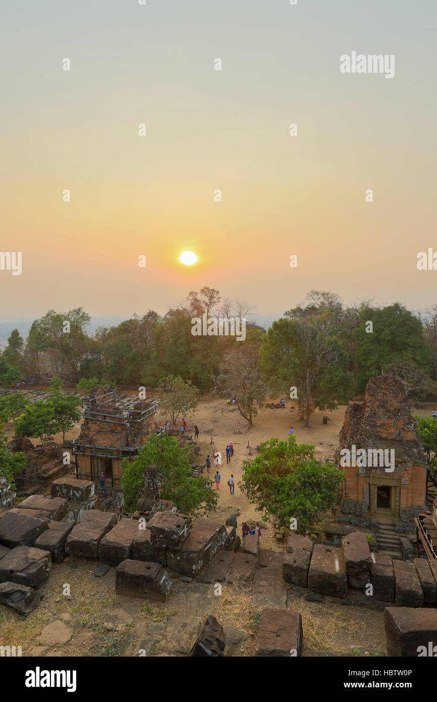 Phnom bakheng Temple in Angkor. Siem reap, UNESCO site Cambodia Stock ...
