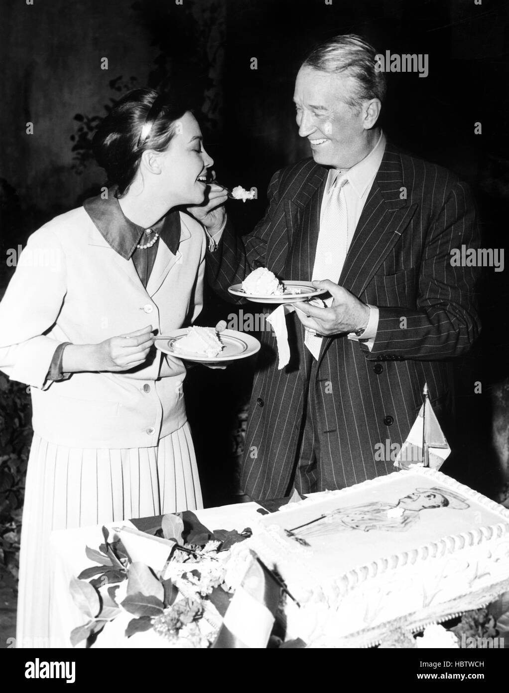 GIGI, from left, Leslie Caron, Maurice Chevalier, celebrating Chevalier ...