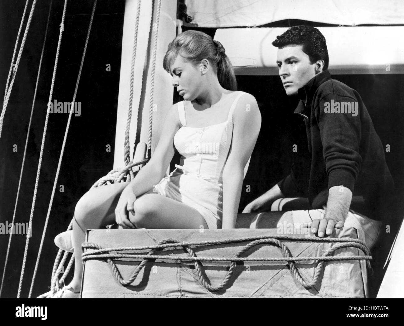 GIDGET GOES HAWAIIAN, Deborah Walley, James Darren, 1961 Stock Photo ...