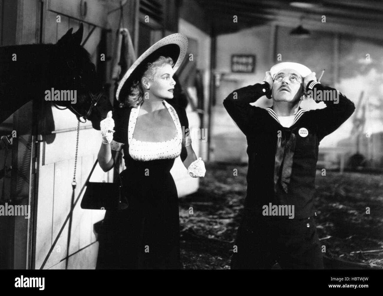 A GIRL IN EVERY PORT, from left, Marie Wilson, Groucho Marx, 1952 Stock ...