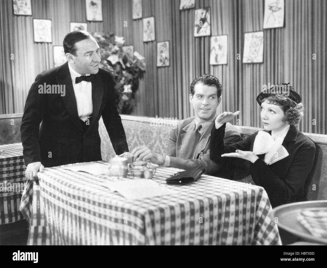THE GILDED LILY, from left: Jerry Mandy, Fred MacMurray, Claudette ...