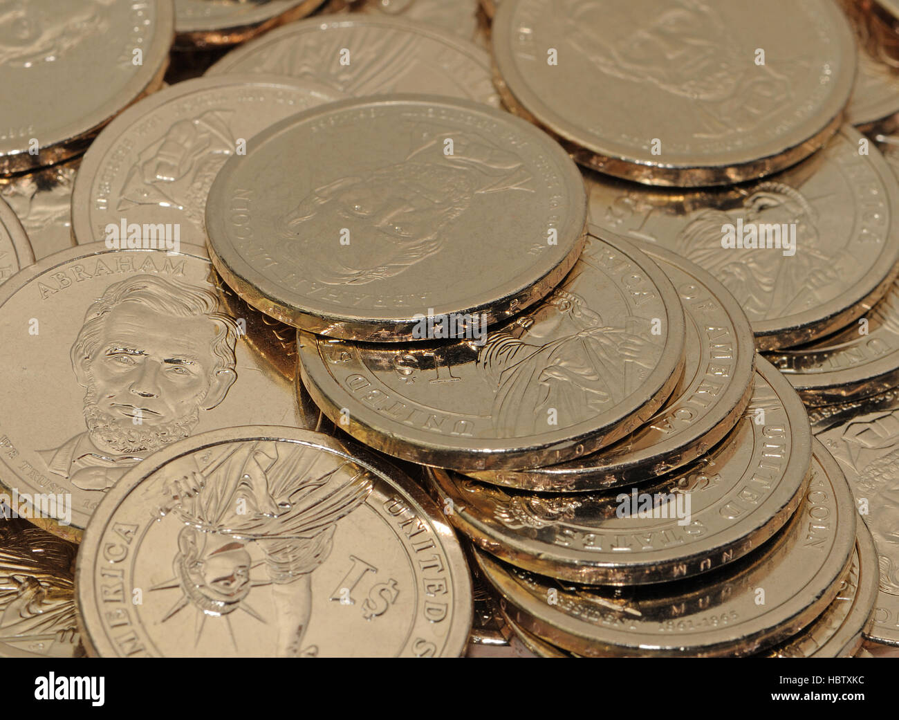 U s dollar coins hi-res stock photography and images - Alamy