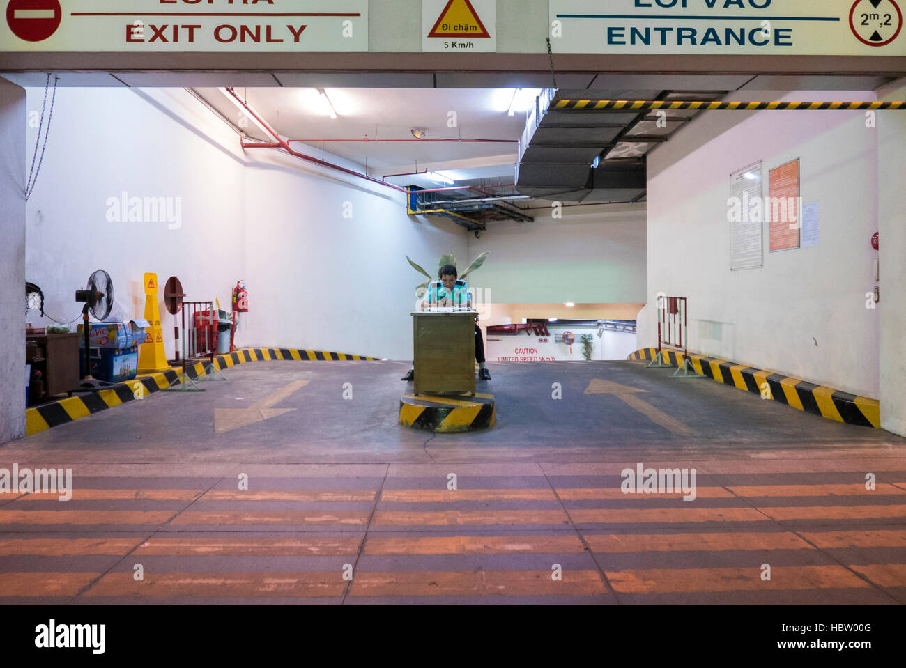 Security guard parking lot in hi-res stock photography and images - Alamy
