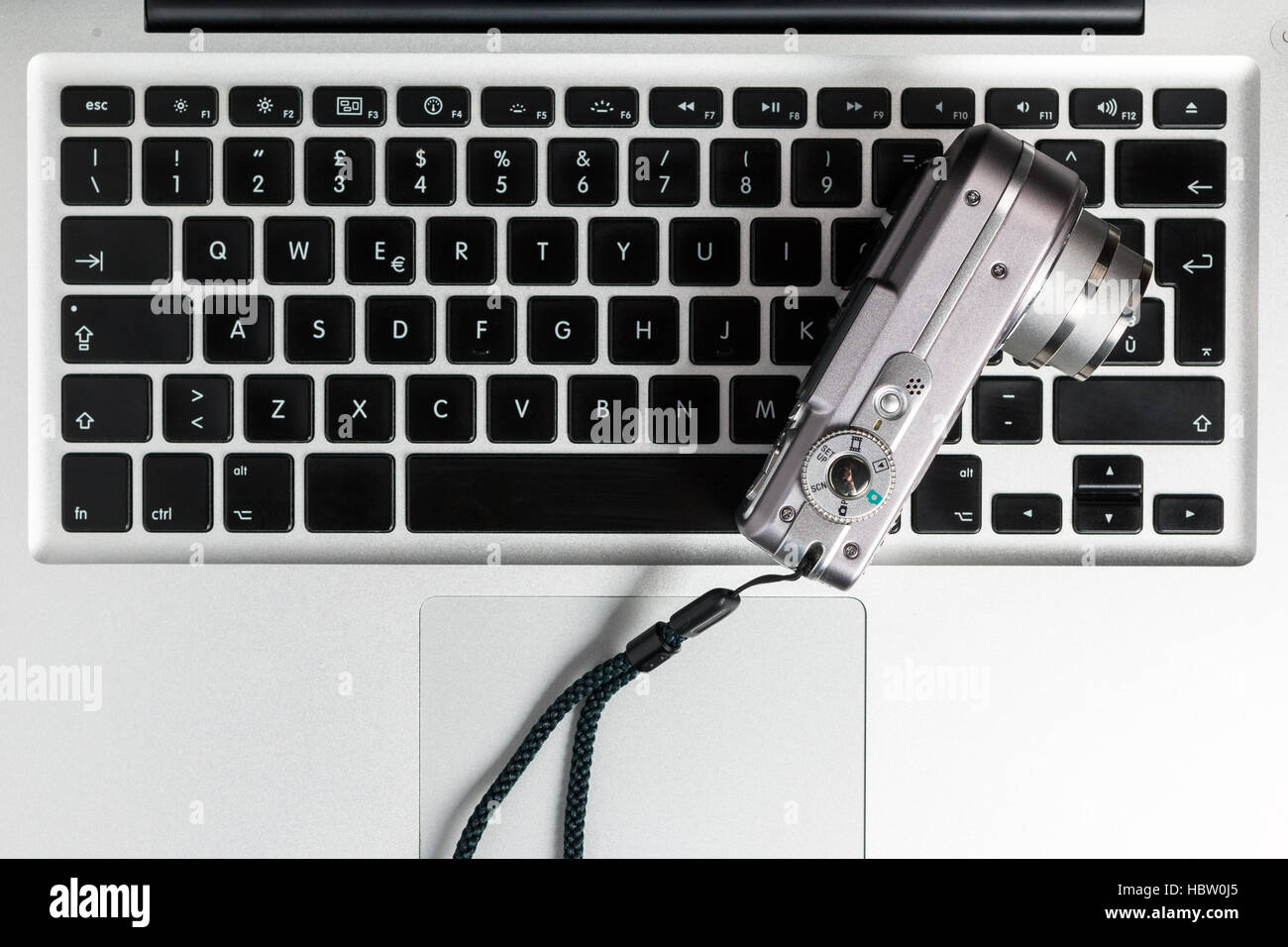 camera on keyboard of computer Stock Photo - Alamy