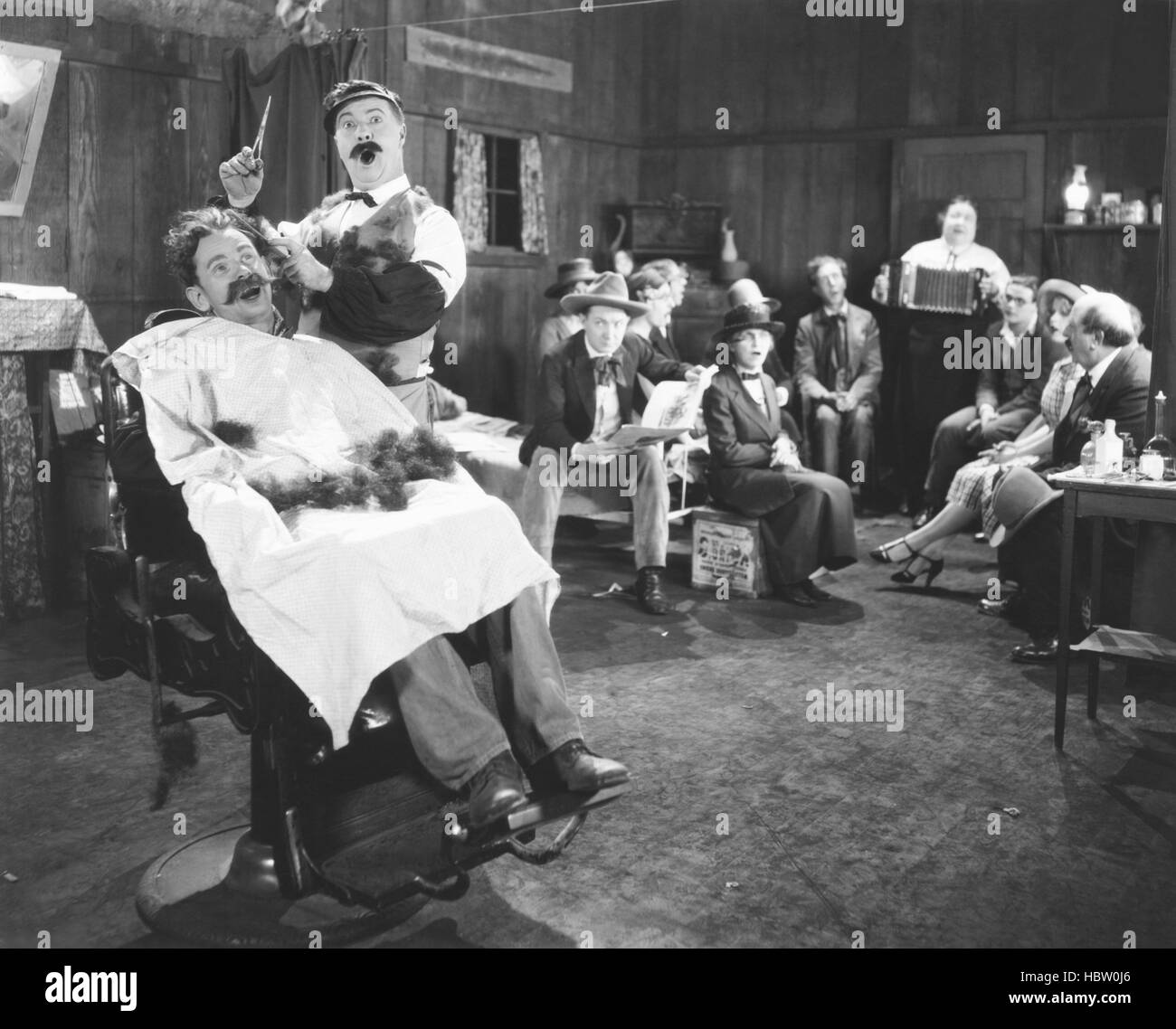 GOLD DIGGER OF WEEPAH, Billy Bevan (standing), Johnny Burke (newspaper ...