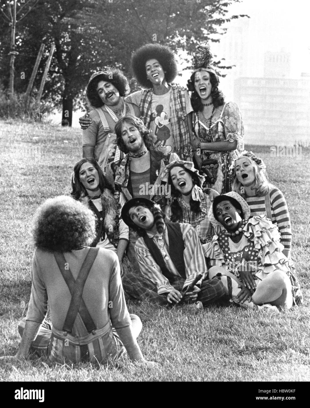 GODSPELL, (top l-r): Jerry Sroka, Merrell Jackson, Joanne Jonas ...