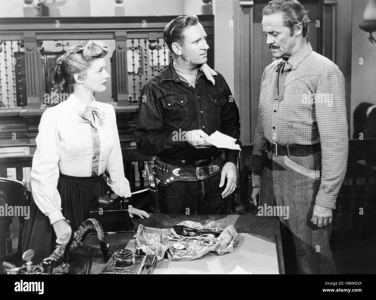 GOLDTOWN GHOST RIDERS, from left: Gail Davis, Gene Autry, Kirk Riley ...