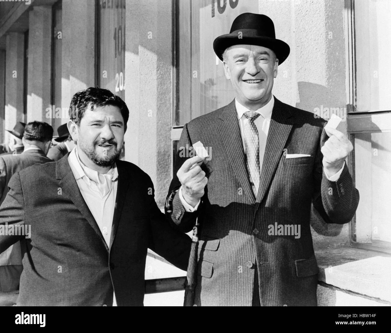 THE GOLDEN HEAD, from left, Buddy Hackett, George Sanders, 1964 Stock ...