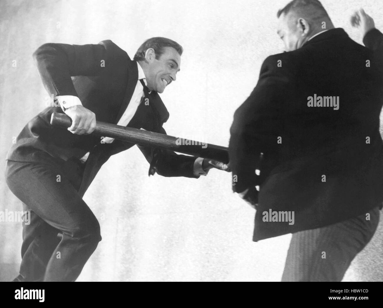 GOLDFINGER, from left: Sean Connery, Harold Sakata, 1964 Stock Photo ...