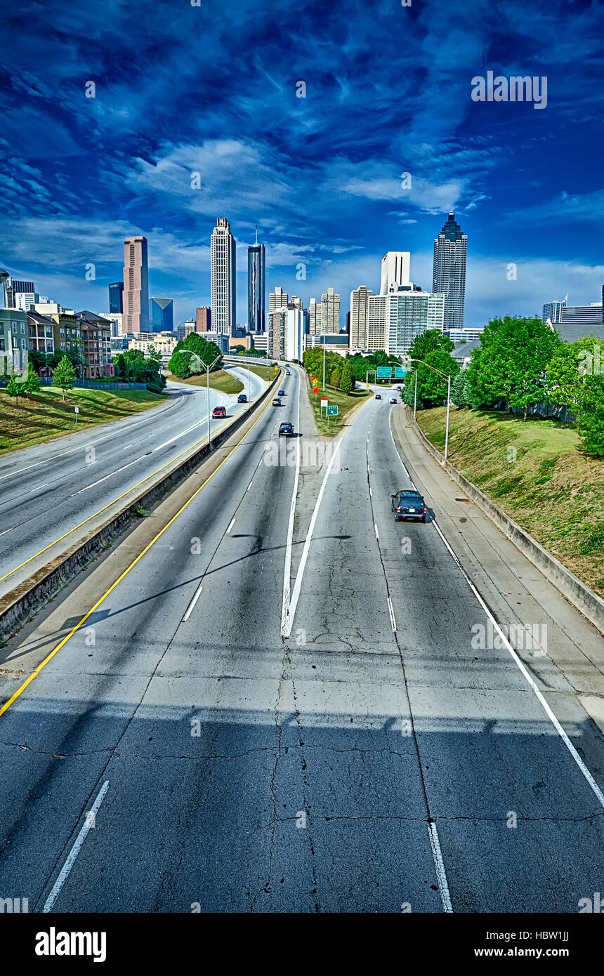 Downtown skyline view hi-res stock photography and images - Alamy
