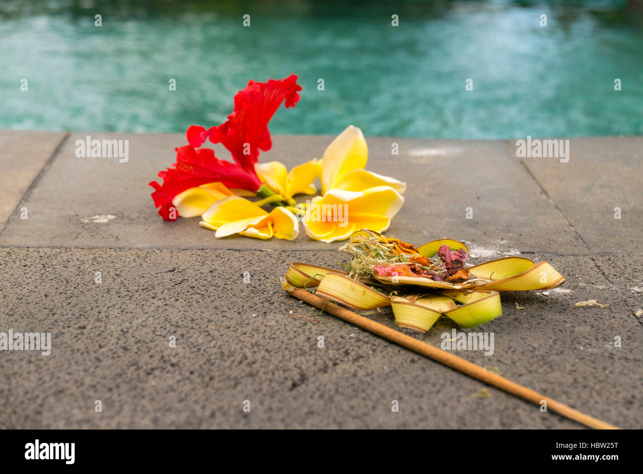 Religious offerings in Bali Stock Photo - Alamy