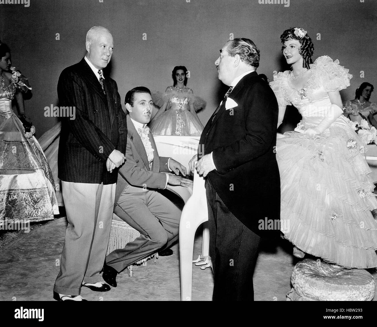 THE GREAT VICTOR HERBERT, from left, front, production director William ...