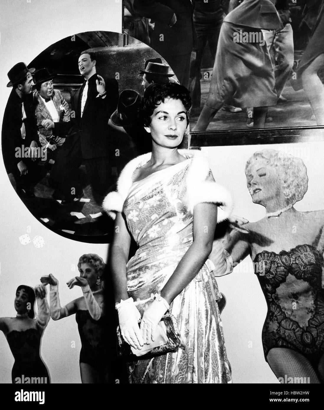 GUYS AND DOLLS, from left: Sheldon Leonard, Stubby Kaye, Marlon Brando ...