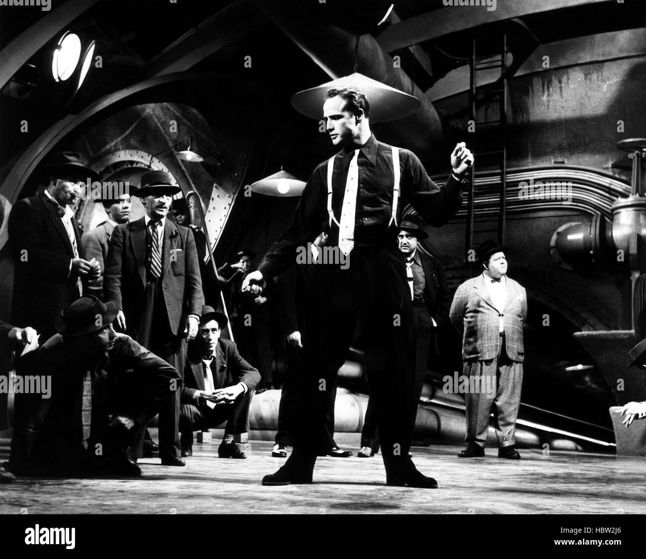 GUYS AND DOLLS, Marlon Brando, (back right, Sheldon Leonard, Stubby ...