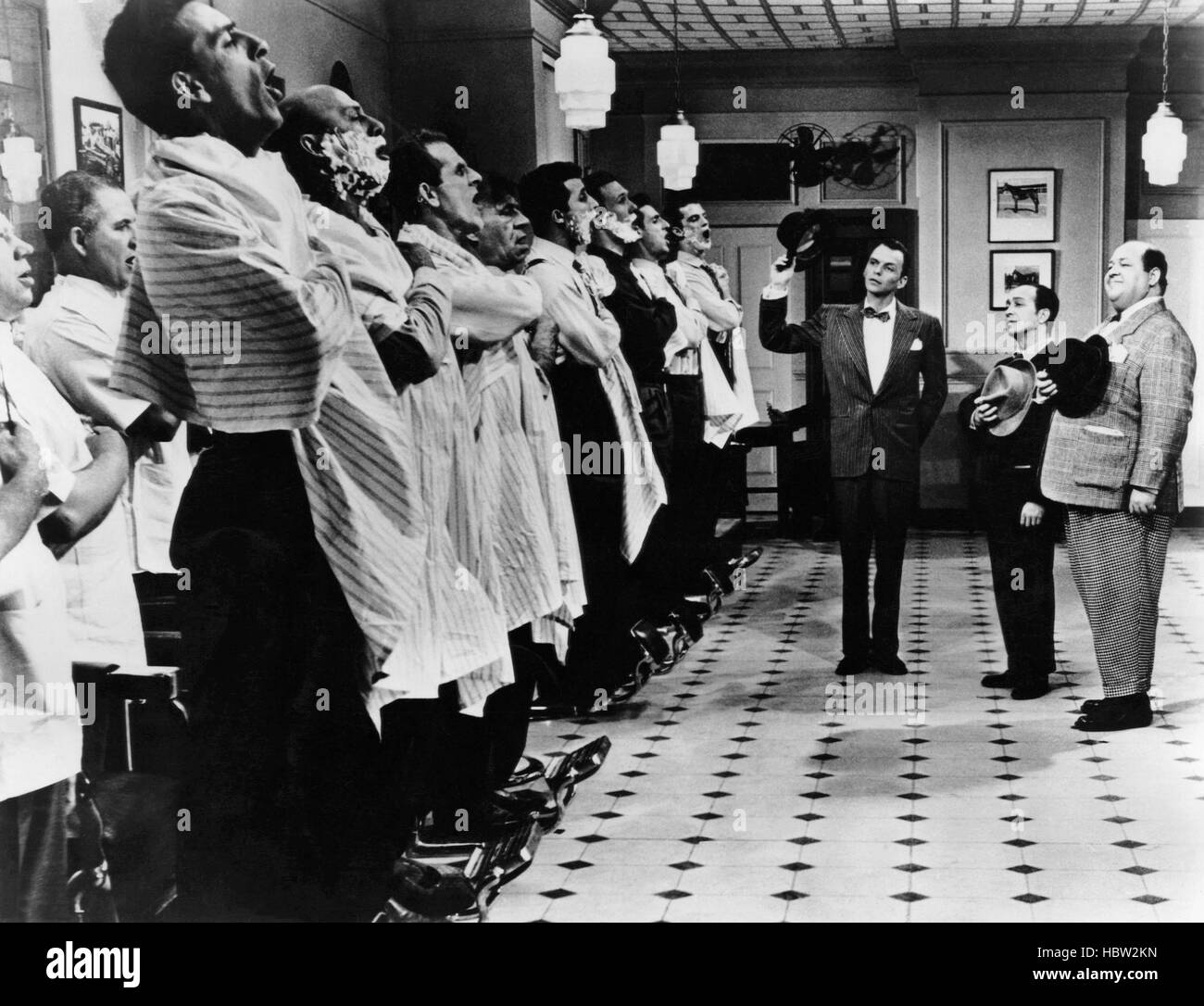GUYS AND DOLLS, Frank Sinatra, Johnny Silver, Stubby Kaye, 1955 Stock ...