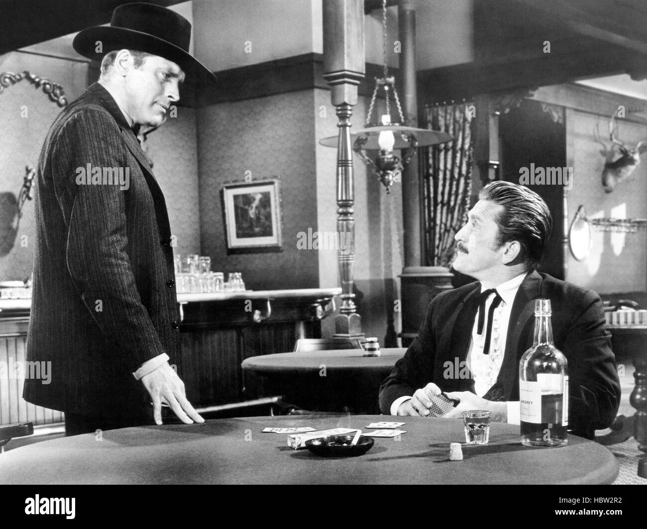 GUNFIGHT AT THE O.K. CORRAL, from left: Burt Lancaster, Kirk Douglas, 1957 Stock Photo - Alamy