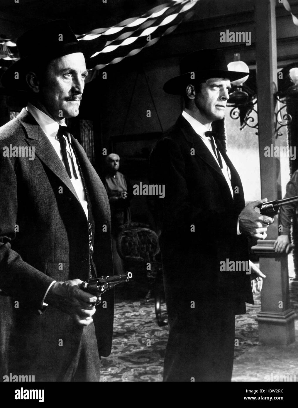 GUNFIGHT AT THE O.K. CORRAL, from left, Kirk Douglas, Burt Lancaster, 1957 Stock Photo - Alamy