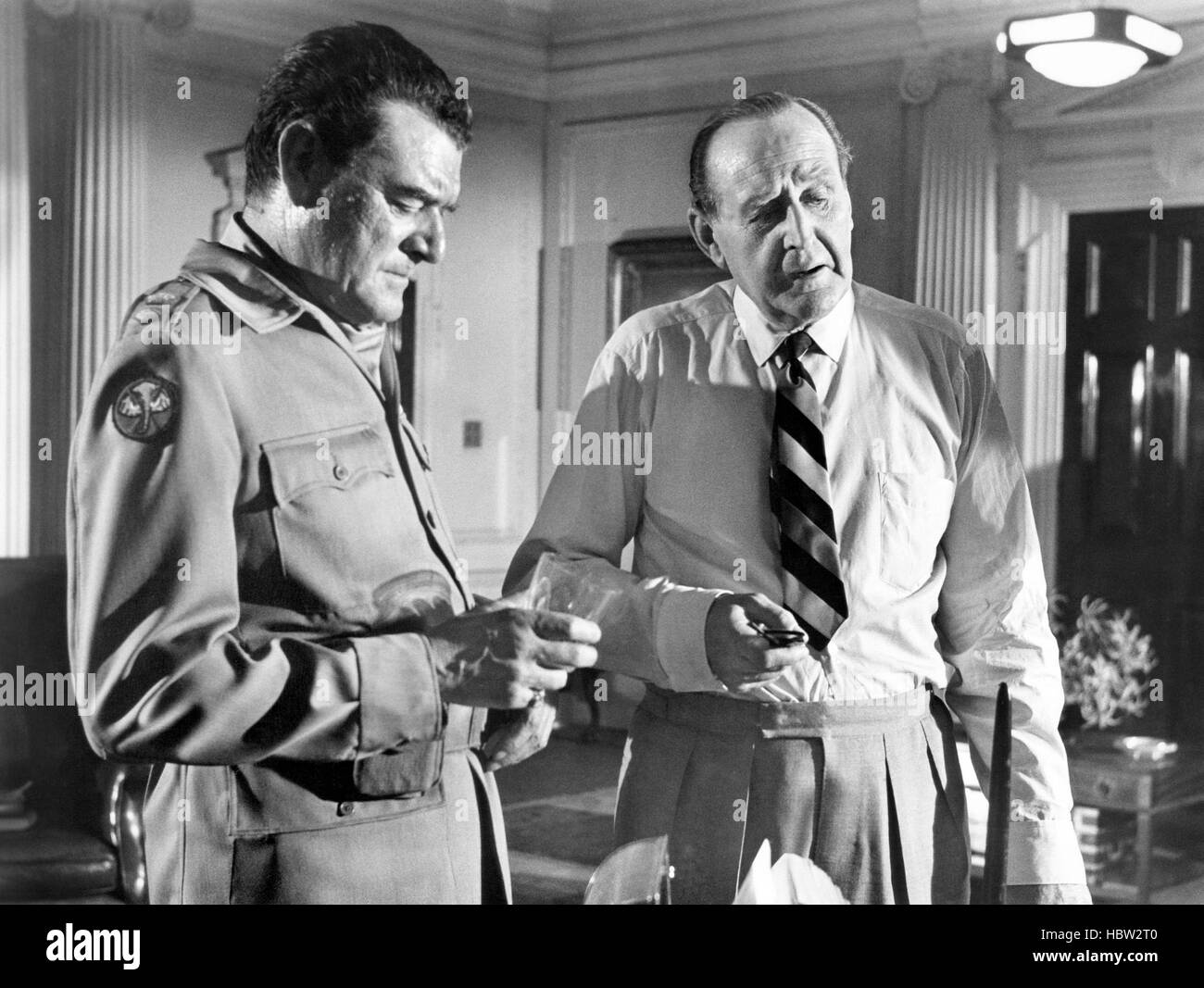 GUNS AT BATASI, from left: Jack Hawkins, Cecil Parker, 1964. ©20th ...