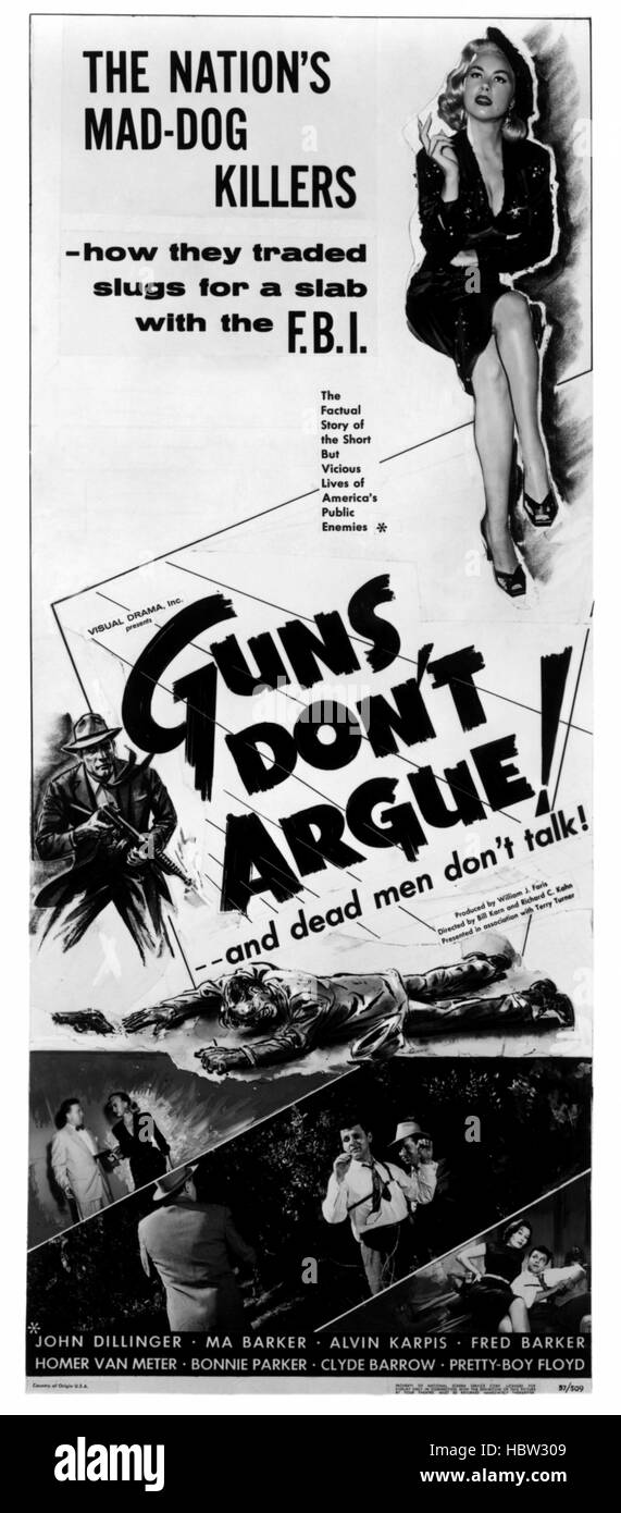 GUNS DON'T ARGUE, Jeanne Carmen, Baynes Barron, Ann Morriss, Tamar Cooper, 1957 Stock Photo - Alamy