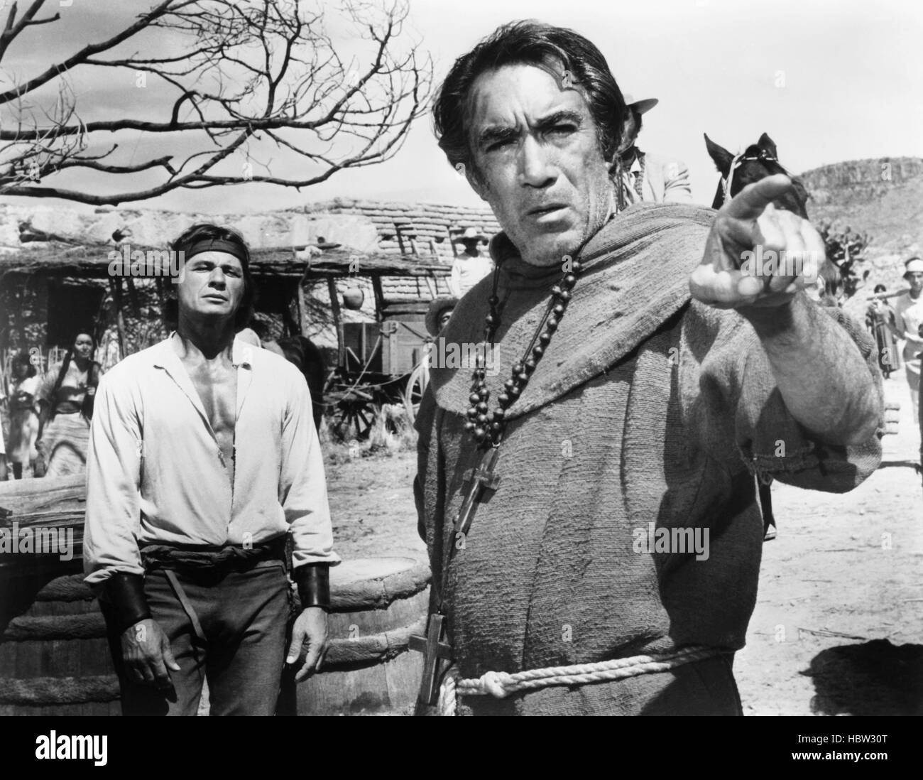 GUNS FOR SAN SEBASTIAN, from left: Charles Bronson, Anthony Quinn, 1968 ...