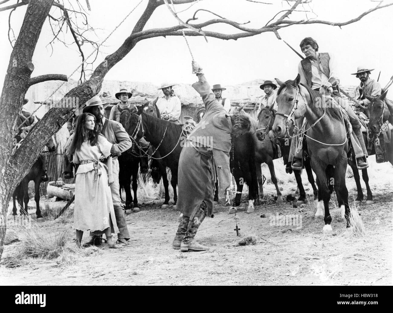 GUNS FOR SAN SEBASTIAN, Anjanette Comer (left), Charles Bronson (on ...