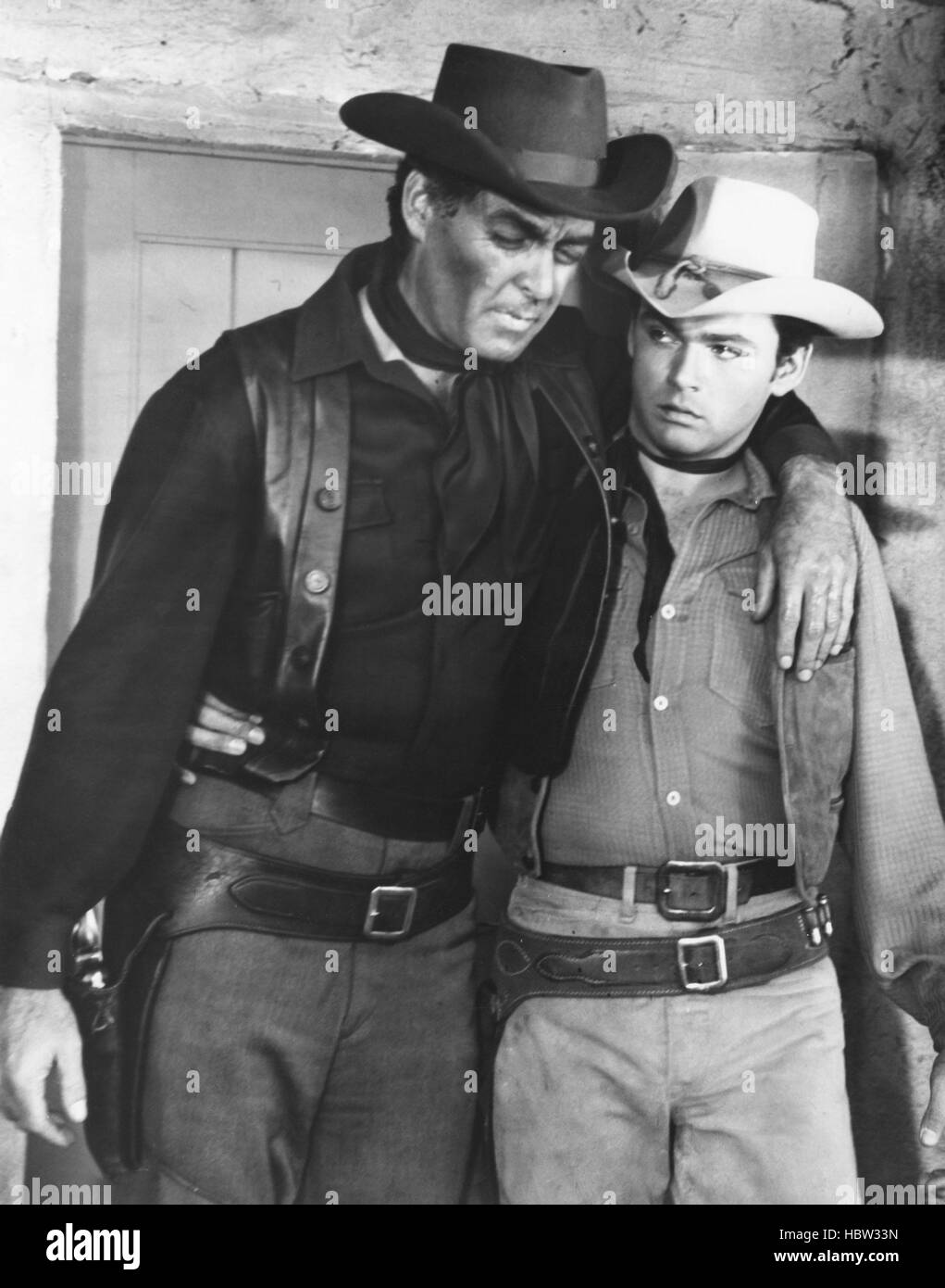 THE GUN HAWK, from left: Rory Calhoun, Rod Lauren, 1963 Stock Photo - Alamy