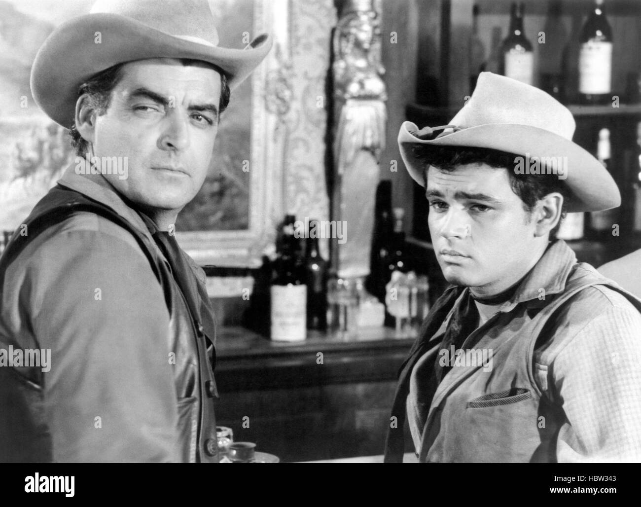 THE GUN HAWK, from left: Rory Calhoun, Rod Lauren, 1963 Stock Photo - Alamy