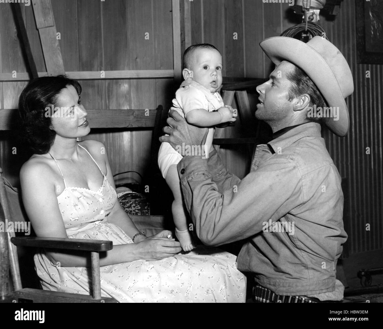 GUNSMOKE, from left: Pamela Archer and son Terry Michael Murphy ...