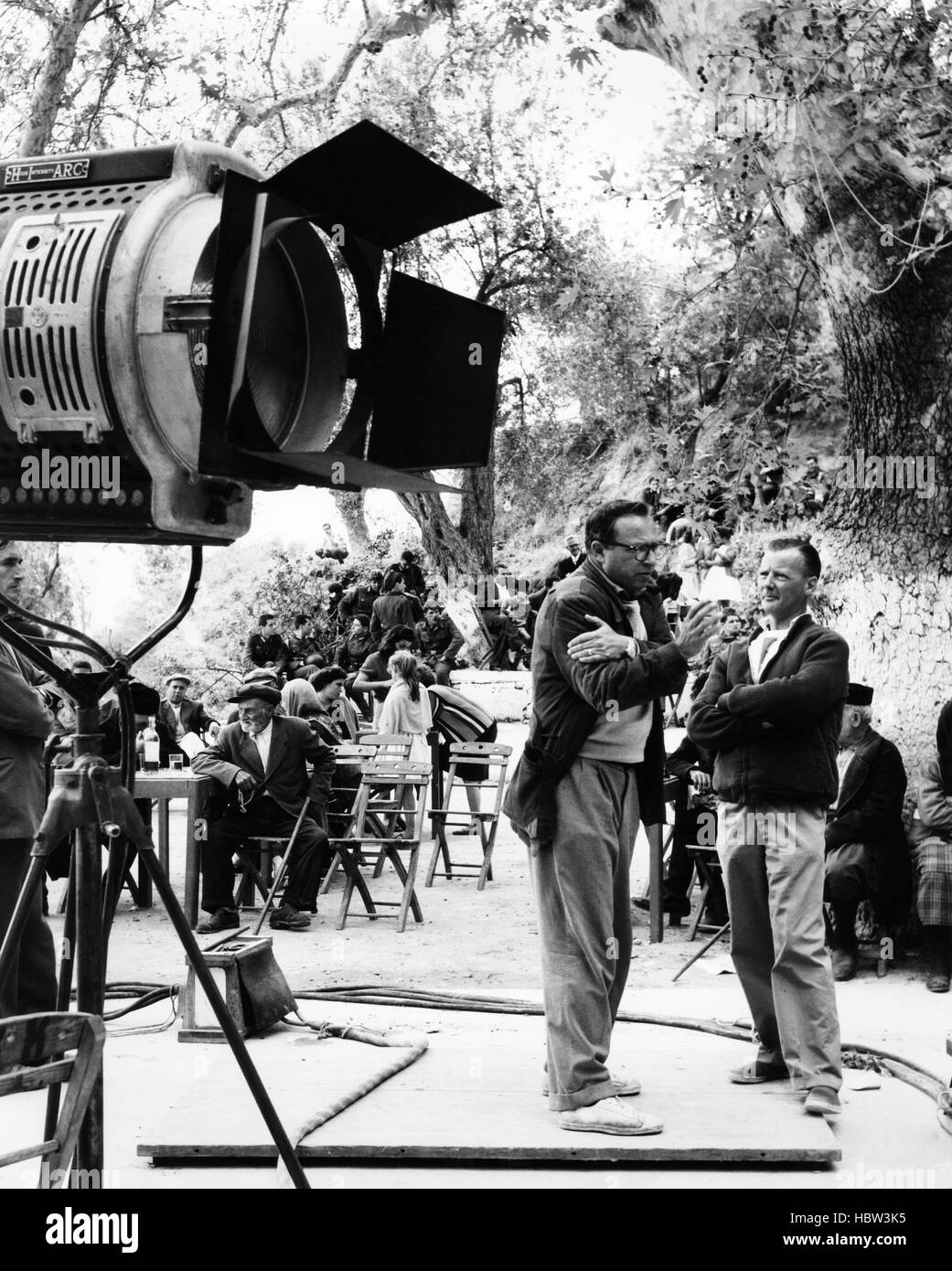 THE GUNS OF NAVARONE, screenwriter/producer Carl Foreman and director J ...
