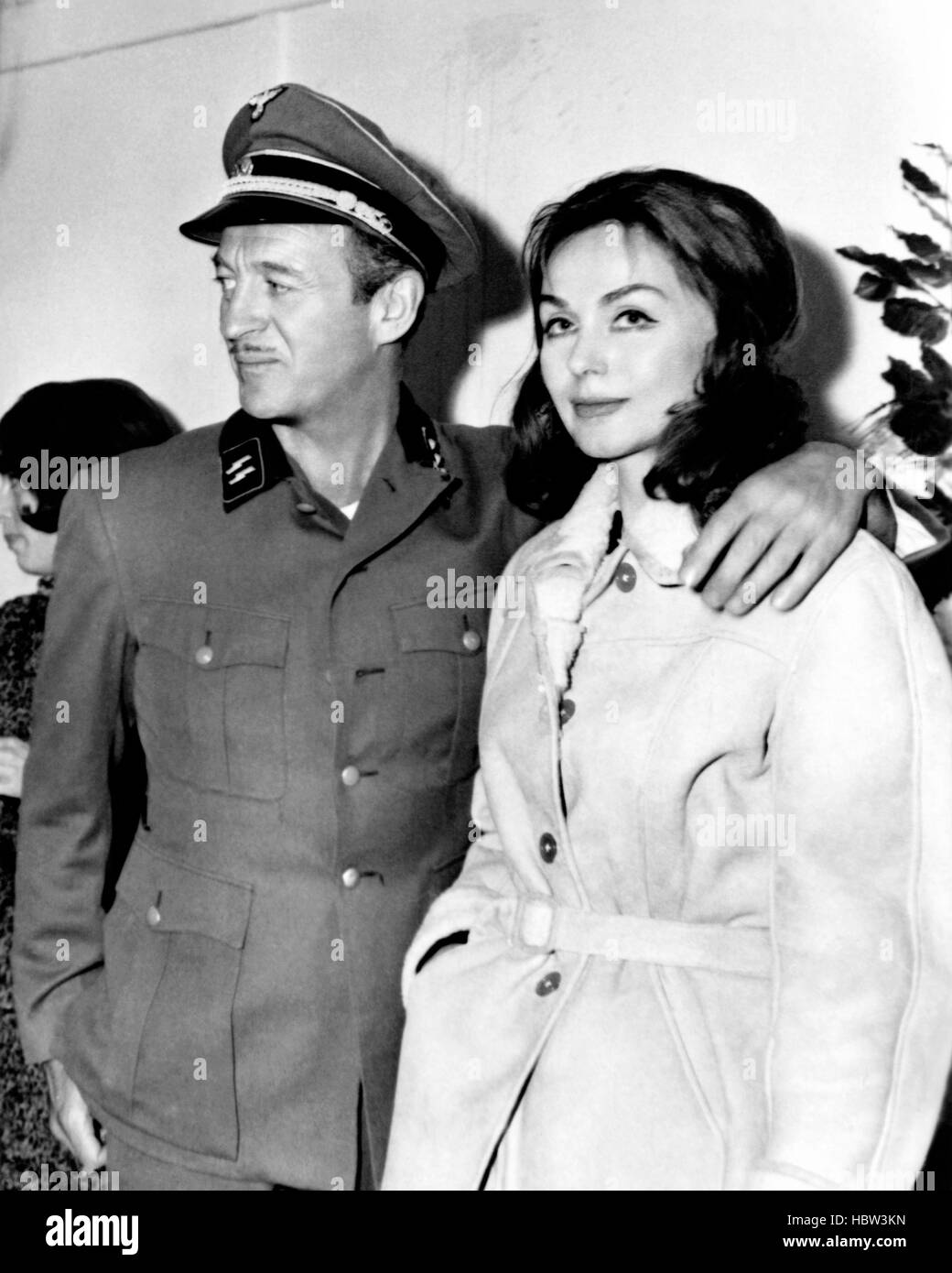THE GUNS OF NAVARONE, from left: David Niven and wife Hjordis Niven on ...