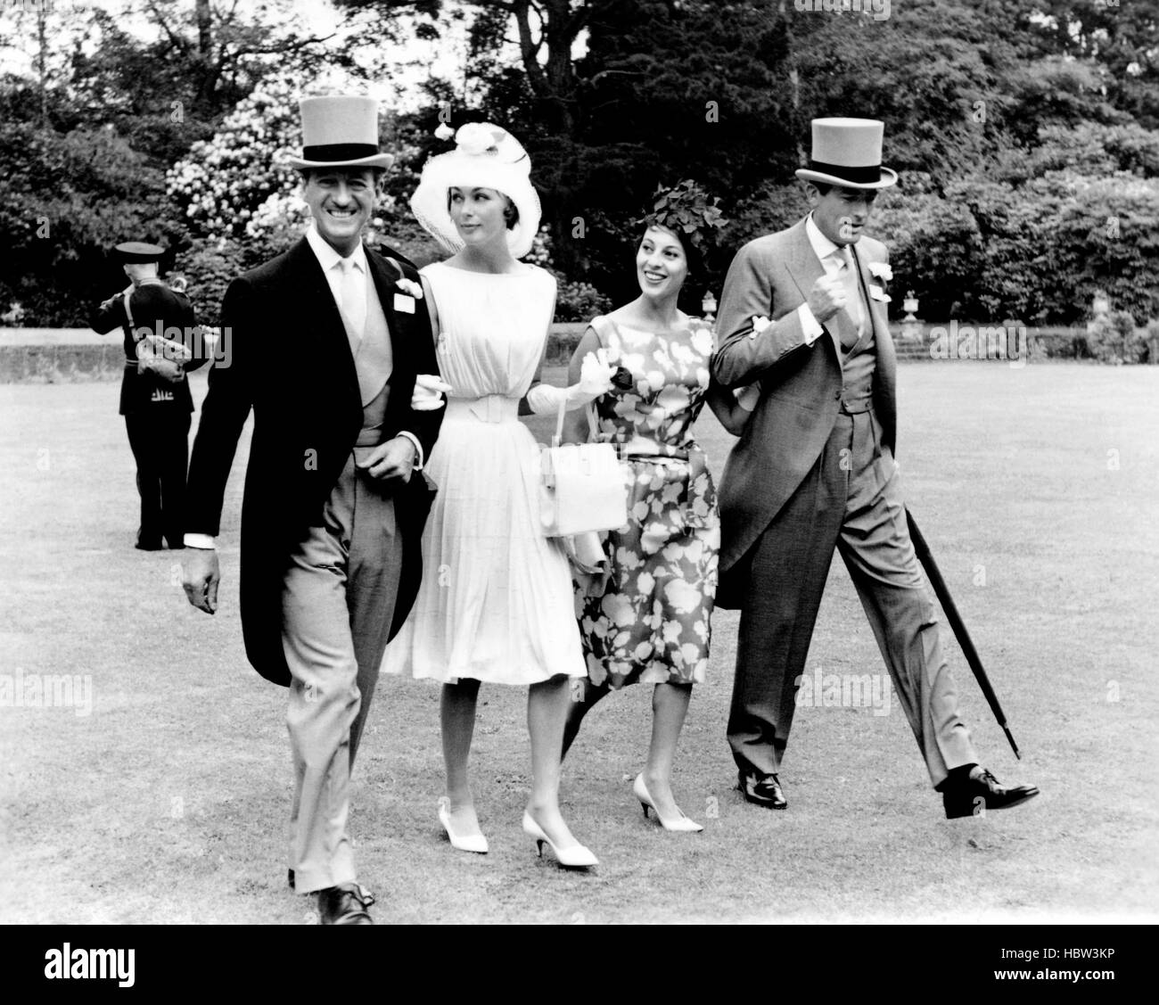 THE GUNS OF NAVARONE, from left: David Niven, Hjordis Niven, Veronique ...