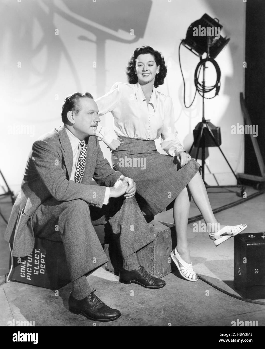 THE GUILT OF JANET AMES, from left: Melvyn Douglas, Rosalind Russell ...