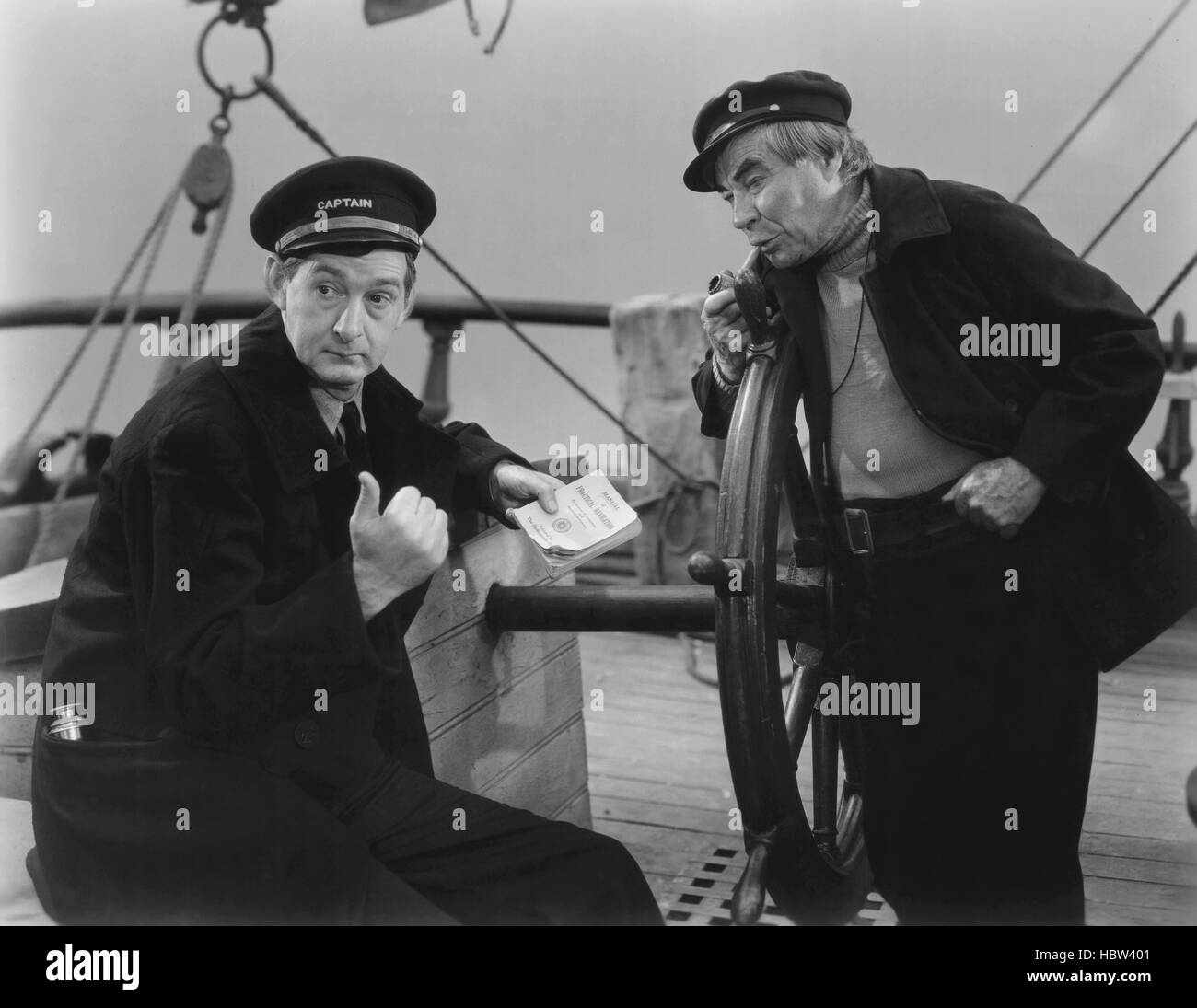 HER FIRST MATE, from left: Slim Summerville, George Marion, 1933 Stock Photo - Alamy