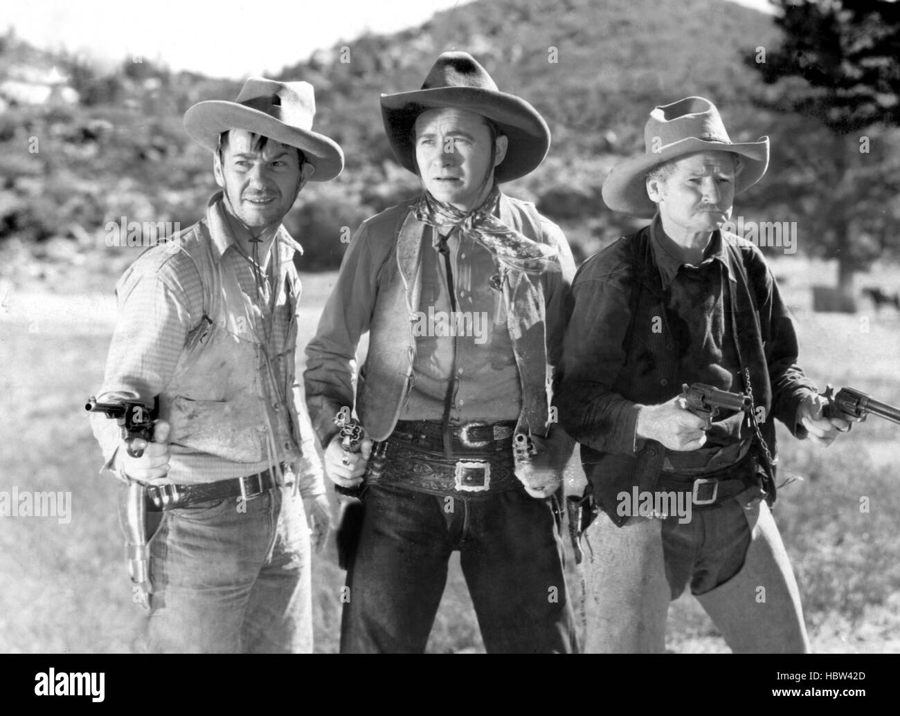 HEADIN' FOR THE RIO GRANDE, Syd Saylor, Tex Ritter, Snub Pollard, 1936 ...