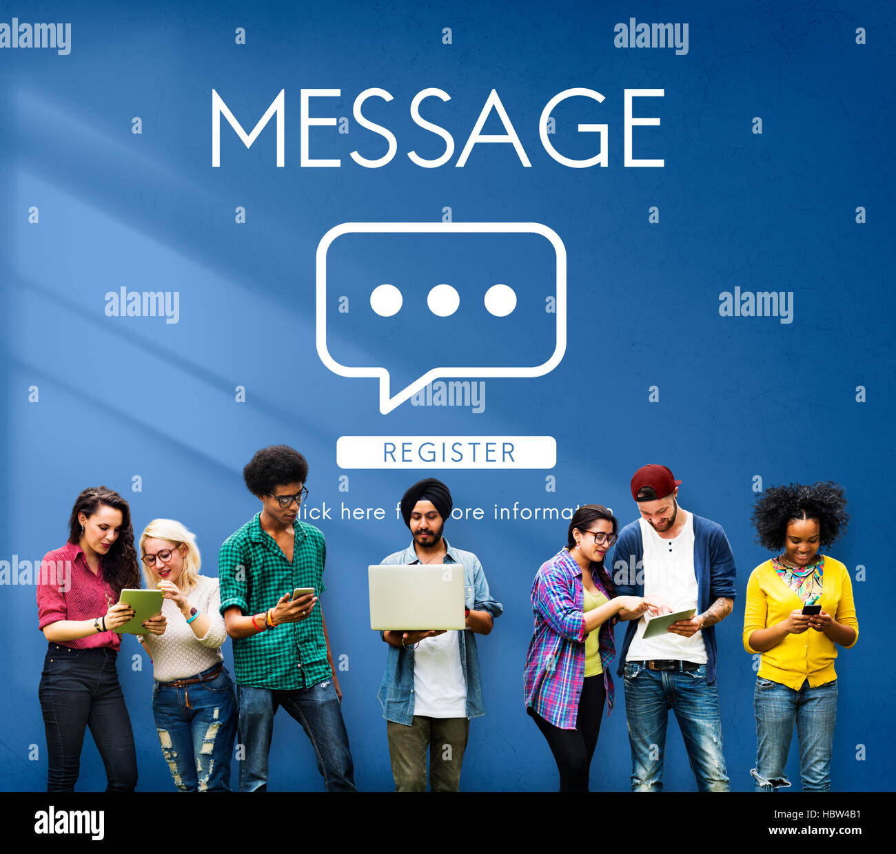 Message Communication Online Conversation Concept Stock Photo - Alamy