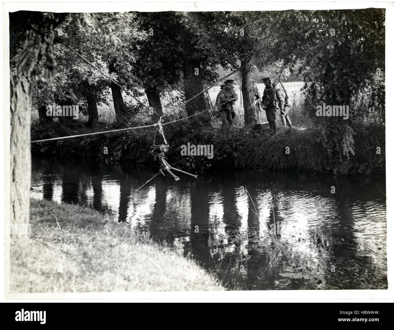 Cavalry machine gun crossing a river [St Floris, France] Photographer ...