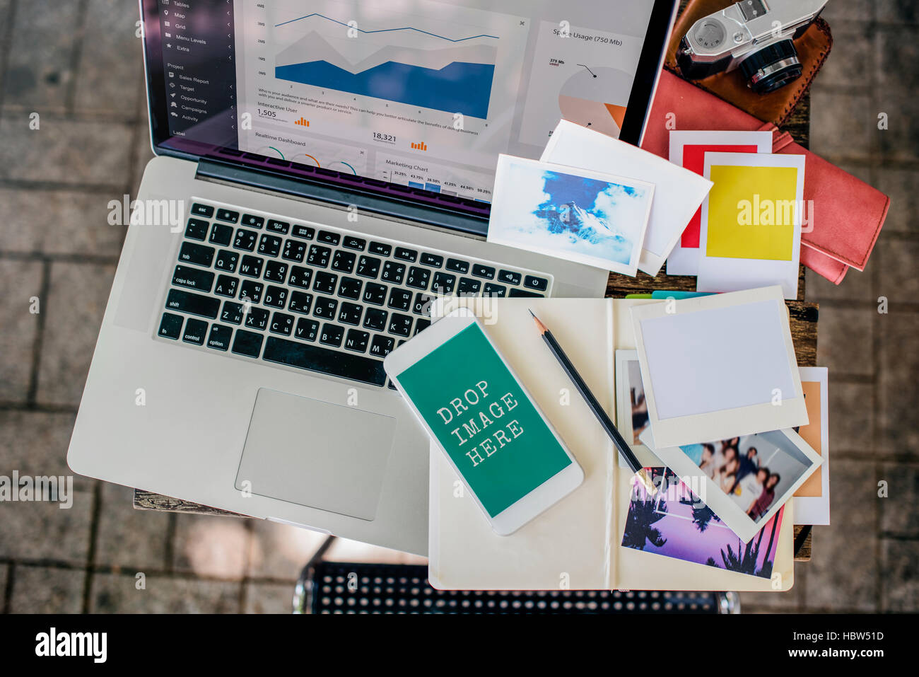 Digital Device Internet Technology Workplace Concept Stock Photo - Alamy