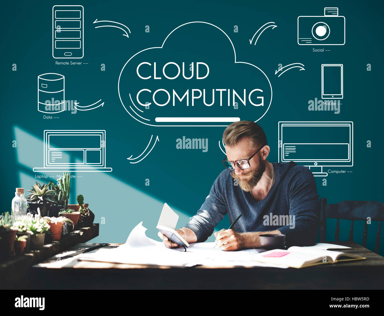 Cloud Transfer Data Connection Network Concept Stock Photo - Alamy