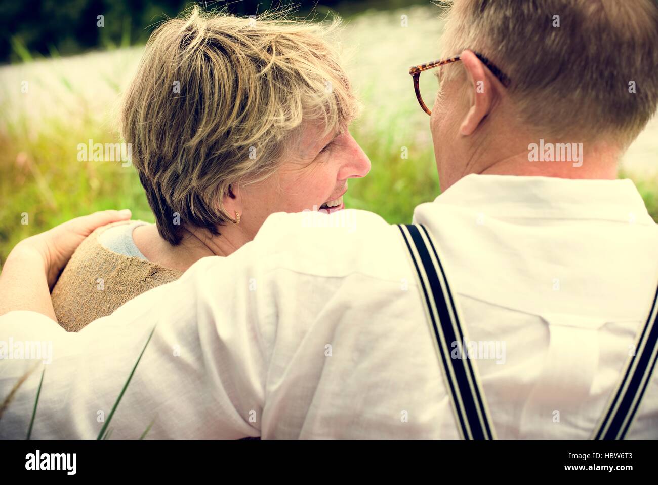 Elderly Senior Couple Romance Love Concept Stock Photo - Alamy