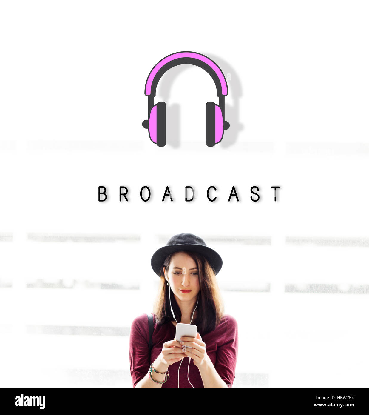 Listen music modern device hi-res stock photography and images - Alamy