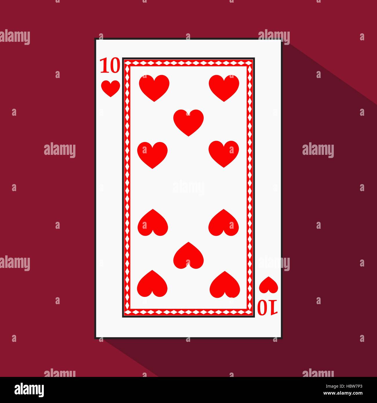 Ten of spades playing card Stock Vector Images - Alamy