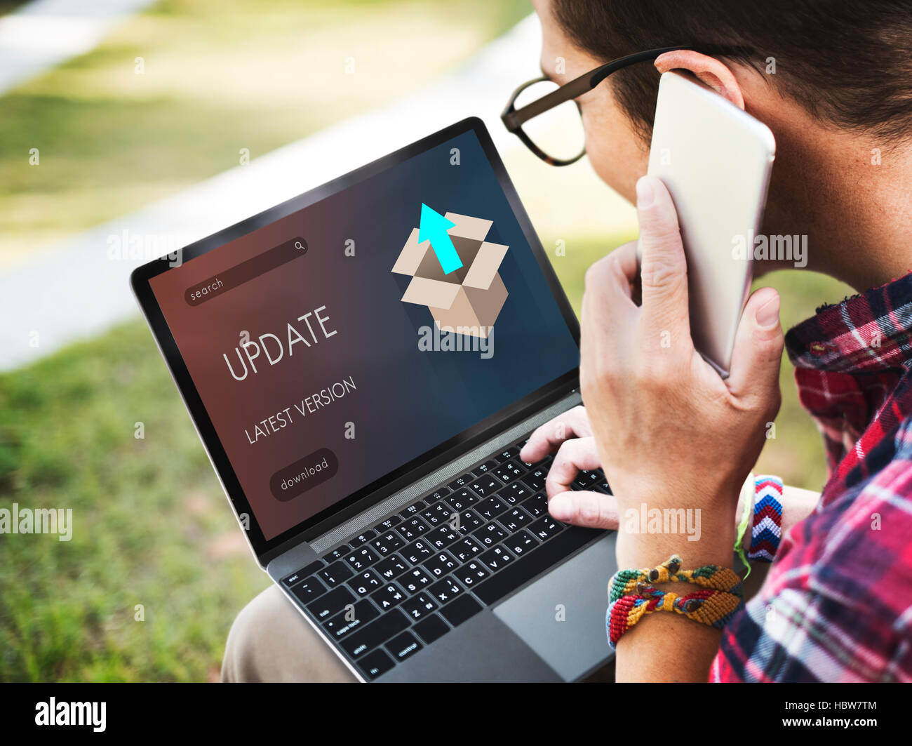 Upgrade Update New Version Better Graphics Concept Stock Photo - Alamy