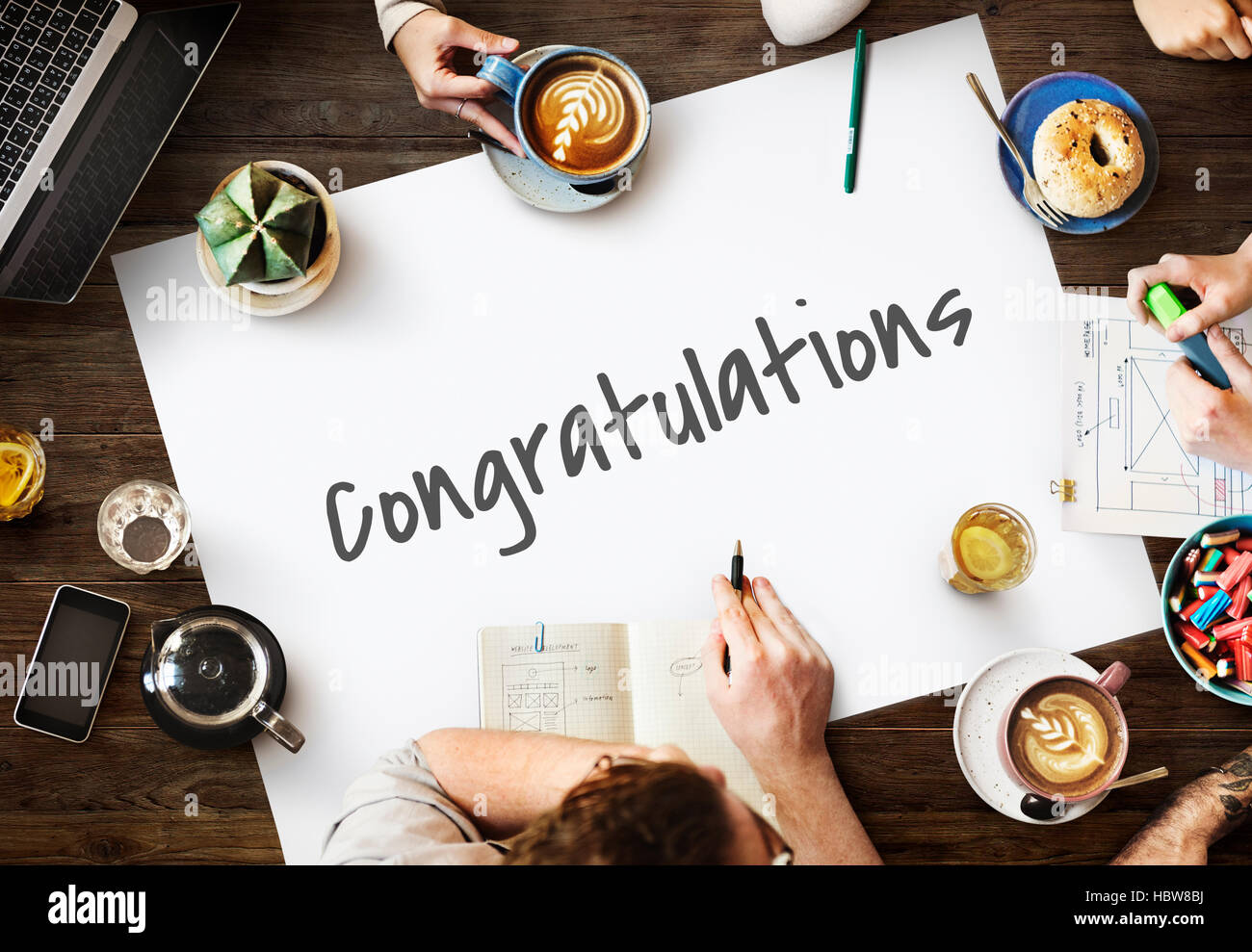Congratulations Well Done Excellent Concept Stock Photo - Alamy