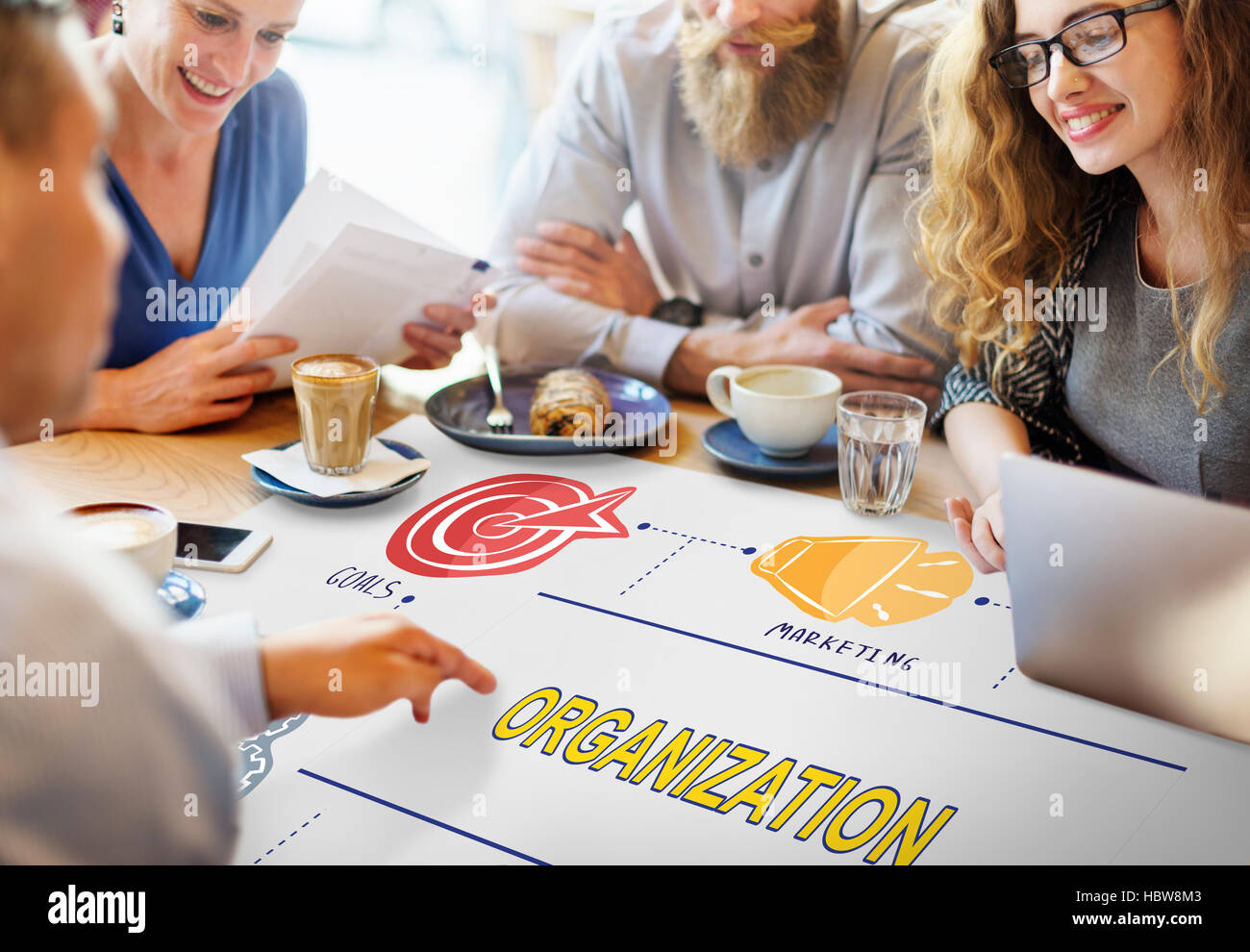 Organization Group Corporate Commitment Team Concept Stock Photo - Alamy