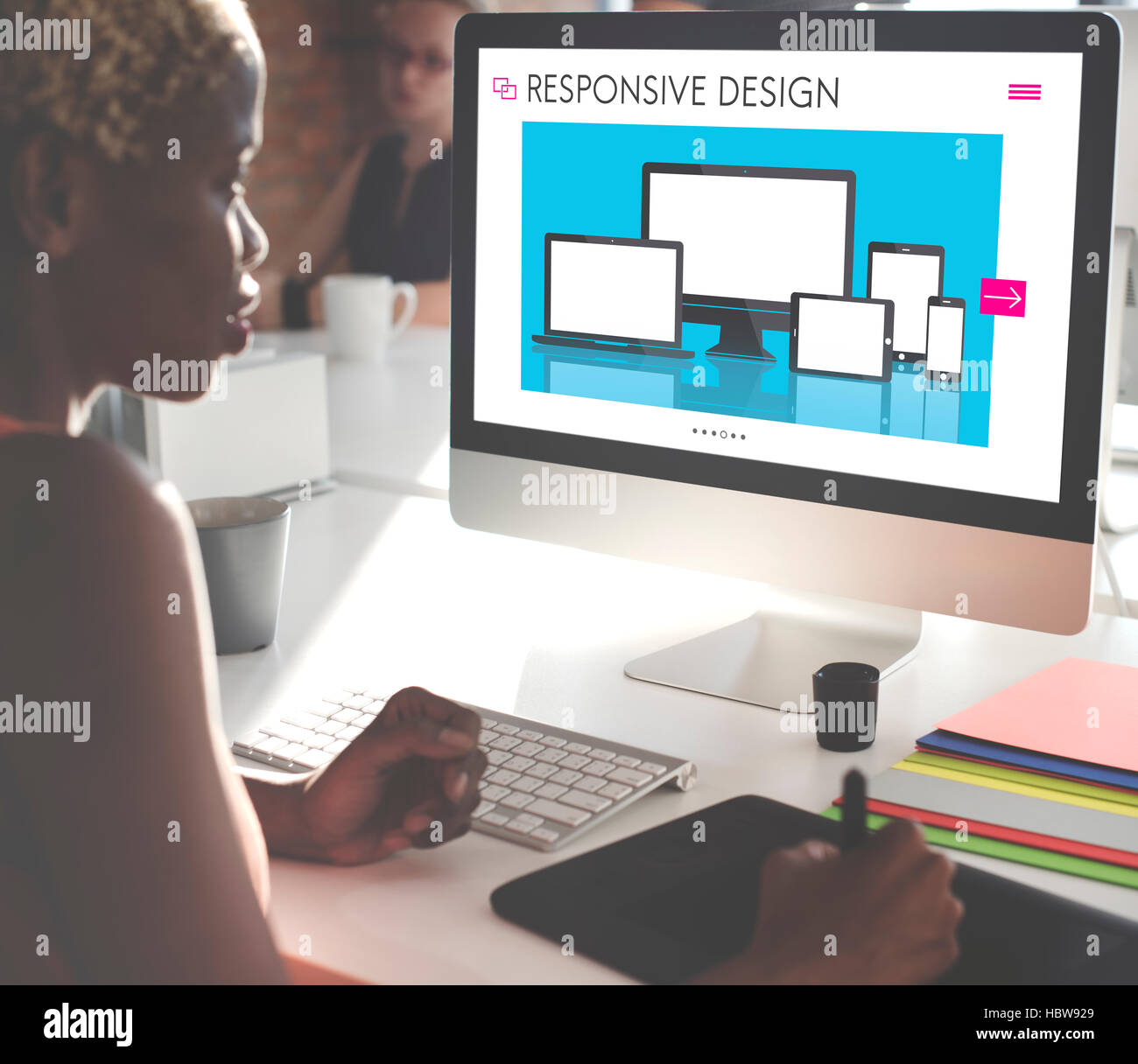 Responsive Design Layout Software Concept Stock Photo - Alamy
