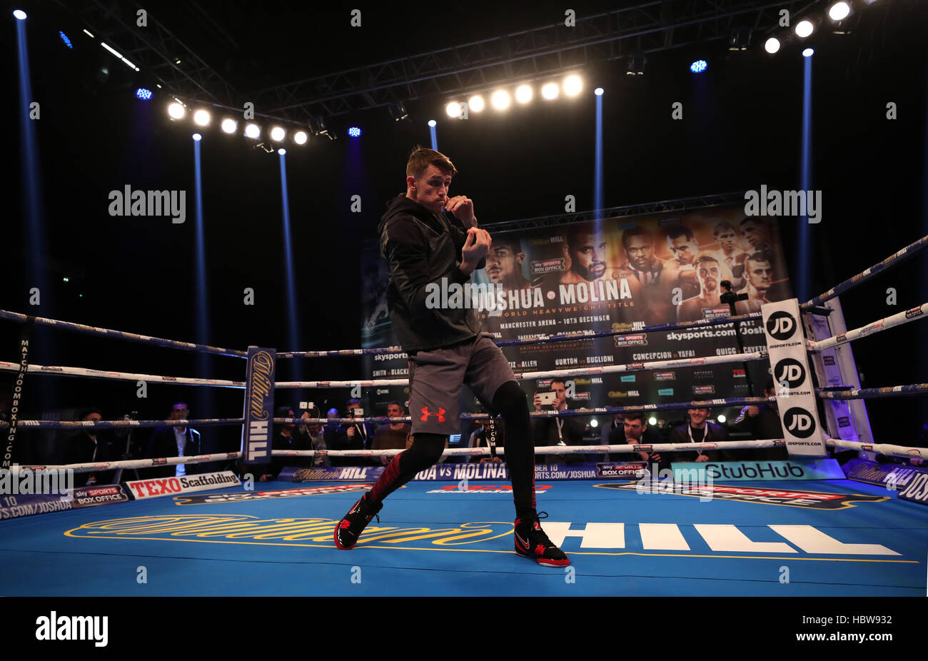 Callum Smith during the public workout at Manchester Arena Stock Photo ...